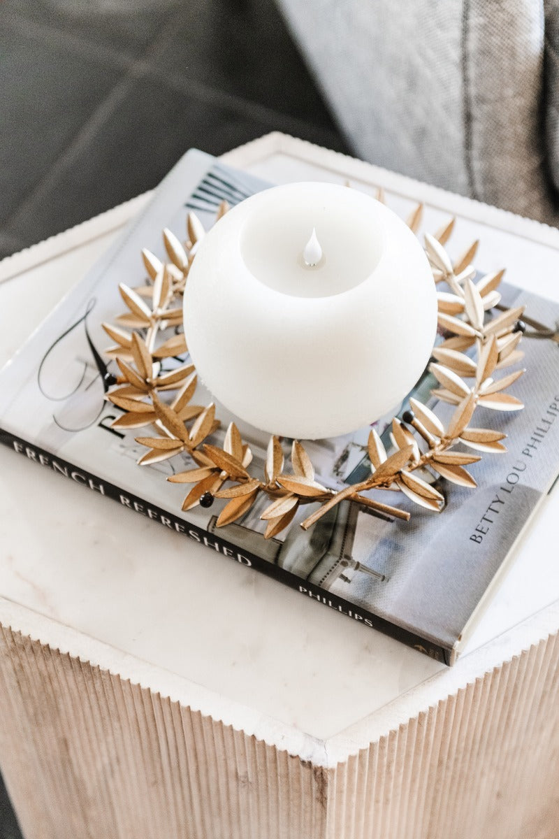 Round Flameless Candle – Gatehouse Style