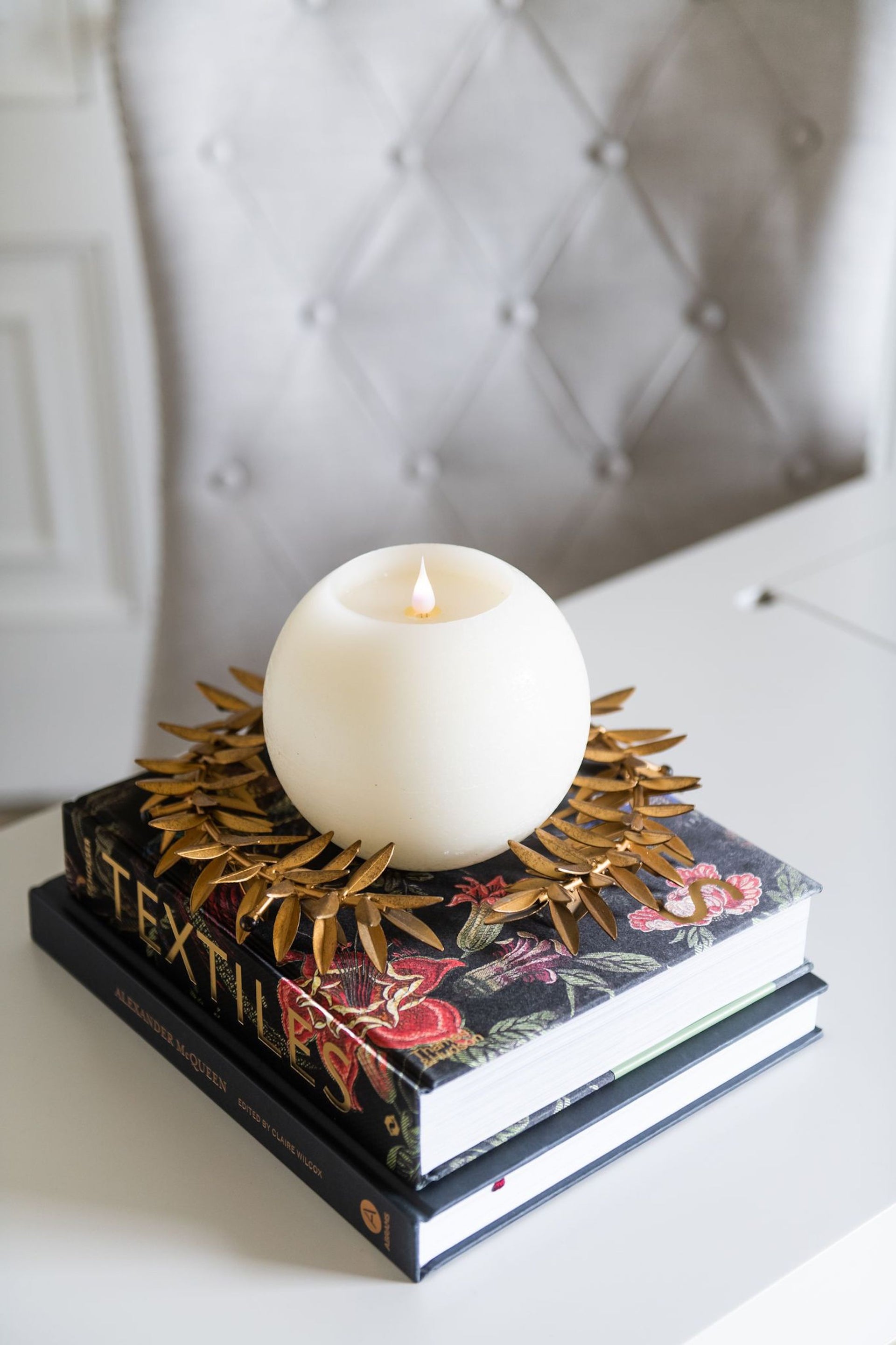 Round Flameless Candle – Gatehouse Style